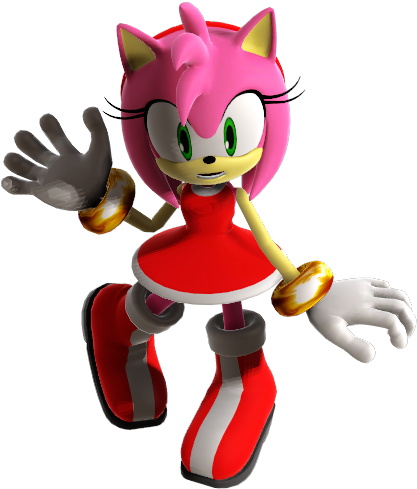 [mmd] Amy Rose By Yelenbrownraccoon - Mmd Amy Rose Model - (500x500 ...